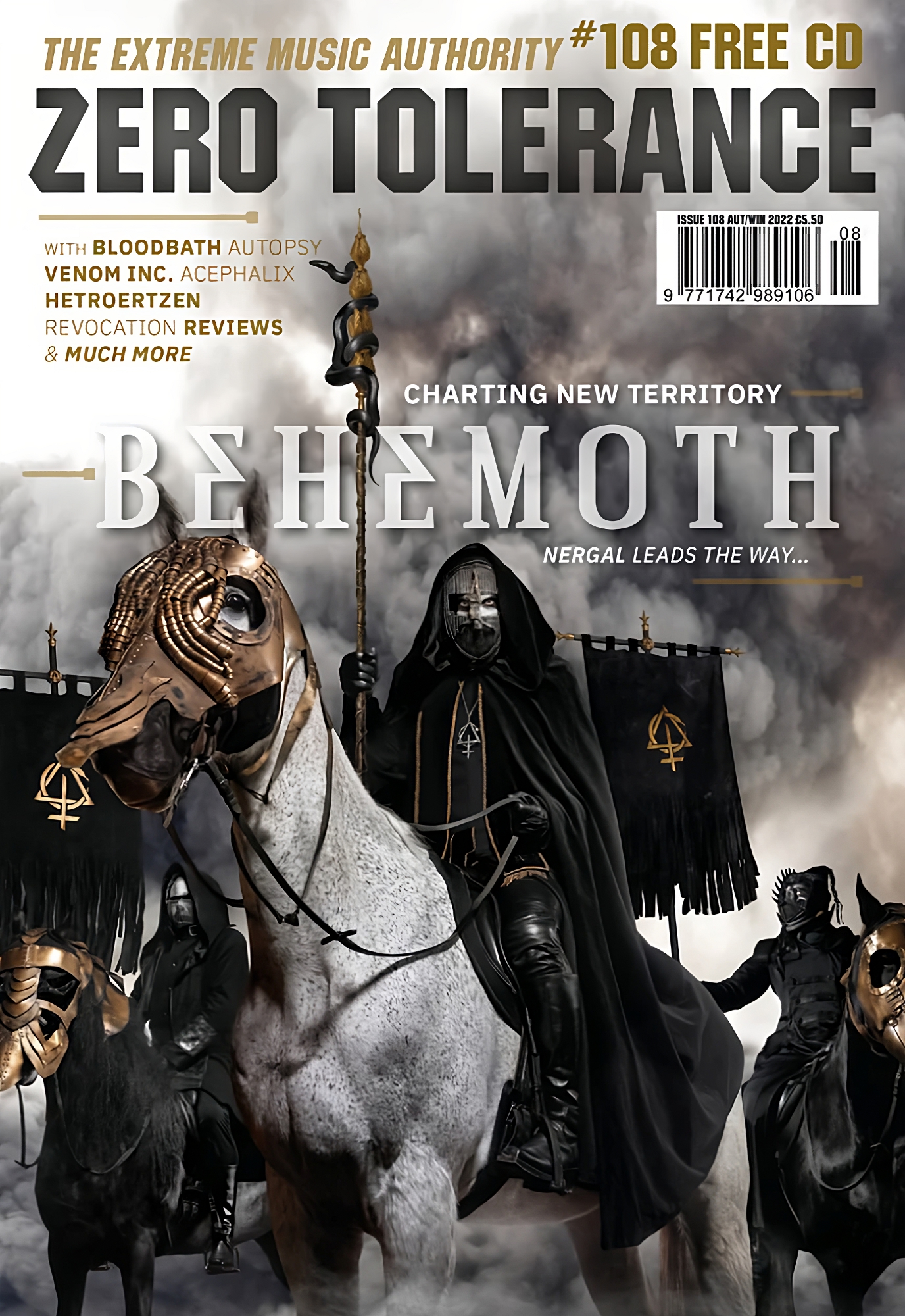 Behemoth Featured on the Cover of Extreme Metal Magazine, Zero Tolerance – Atmostfear Entertainment